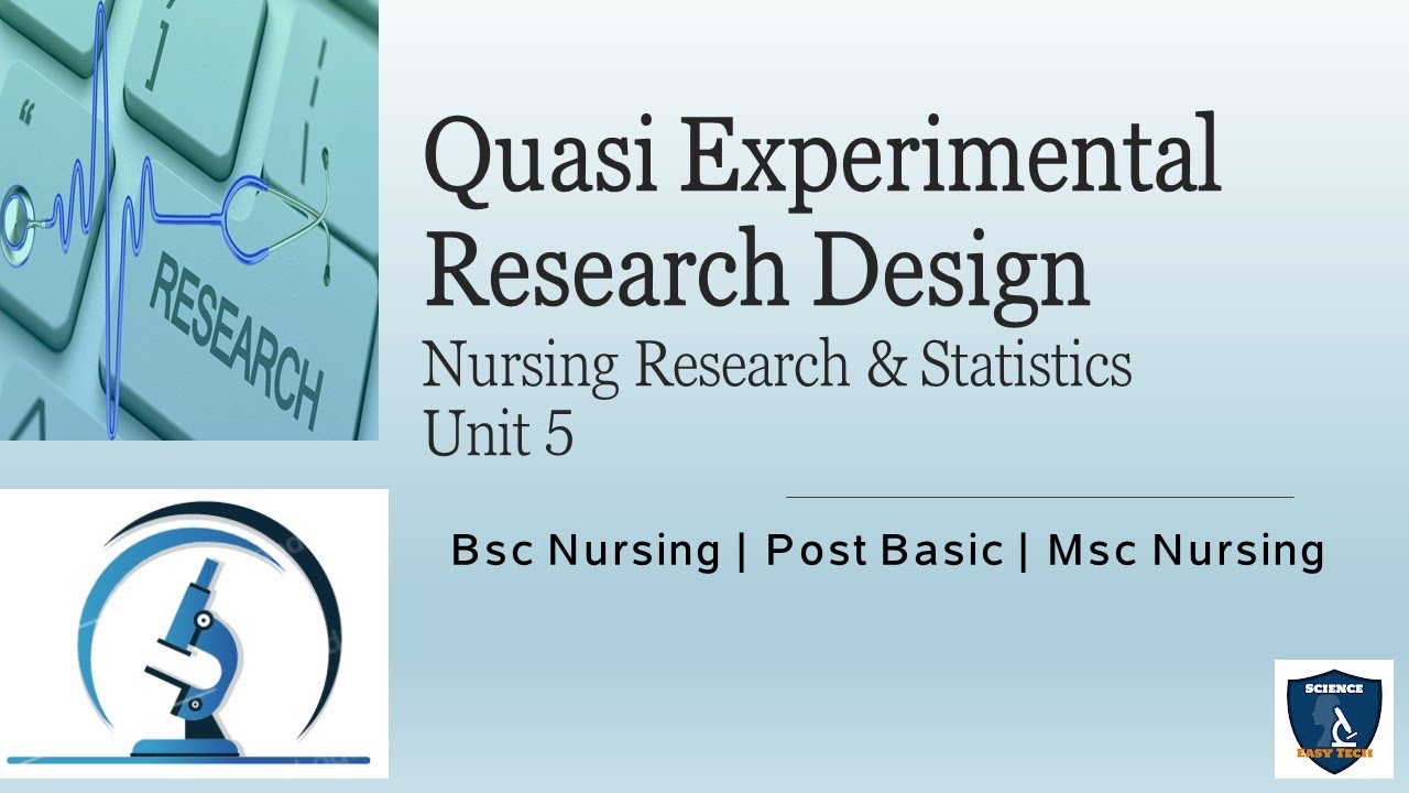 Quasi experimental research design| Research design|Nursing Research ...