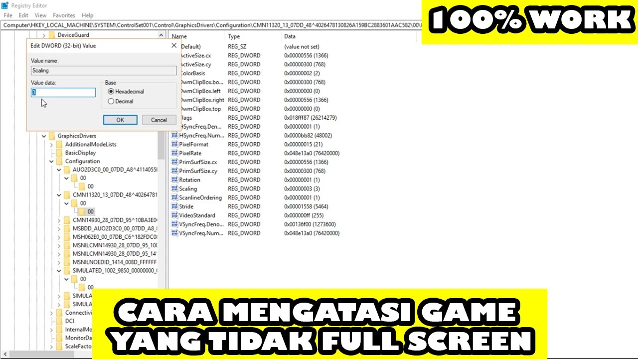 Cara Mengatasi Game Yang Tidak Full Screen - YouTube