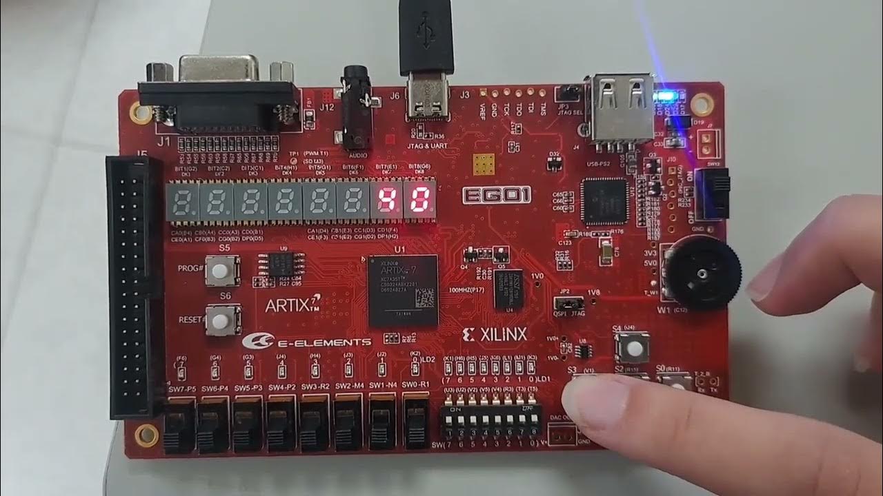 00 to 99 automatic up-counter(verilog) - YouTube