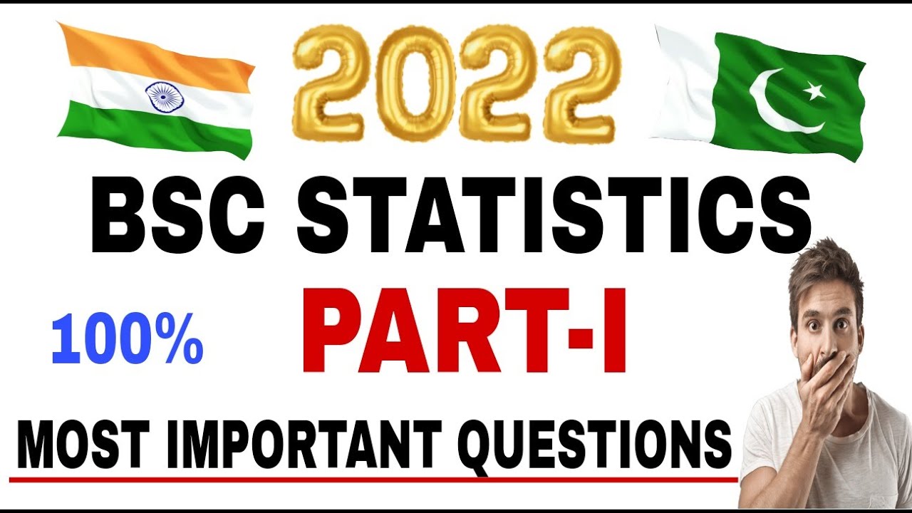 BSC Statistics Part-I Most Important Questions for 2022 Exams - YouTube