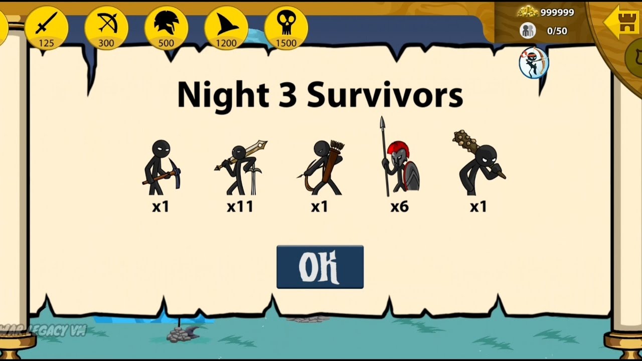 x999 VOLTAIC UNITS ZOMBIE NIGHT 🌙 STICK WAR LEGACY ZOMBIE NIGHT 100 ...