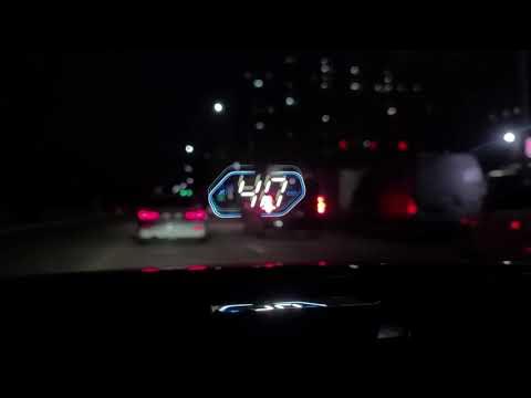 Naviro bn211 gps hud 블루led - YouTube