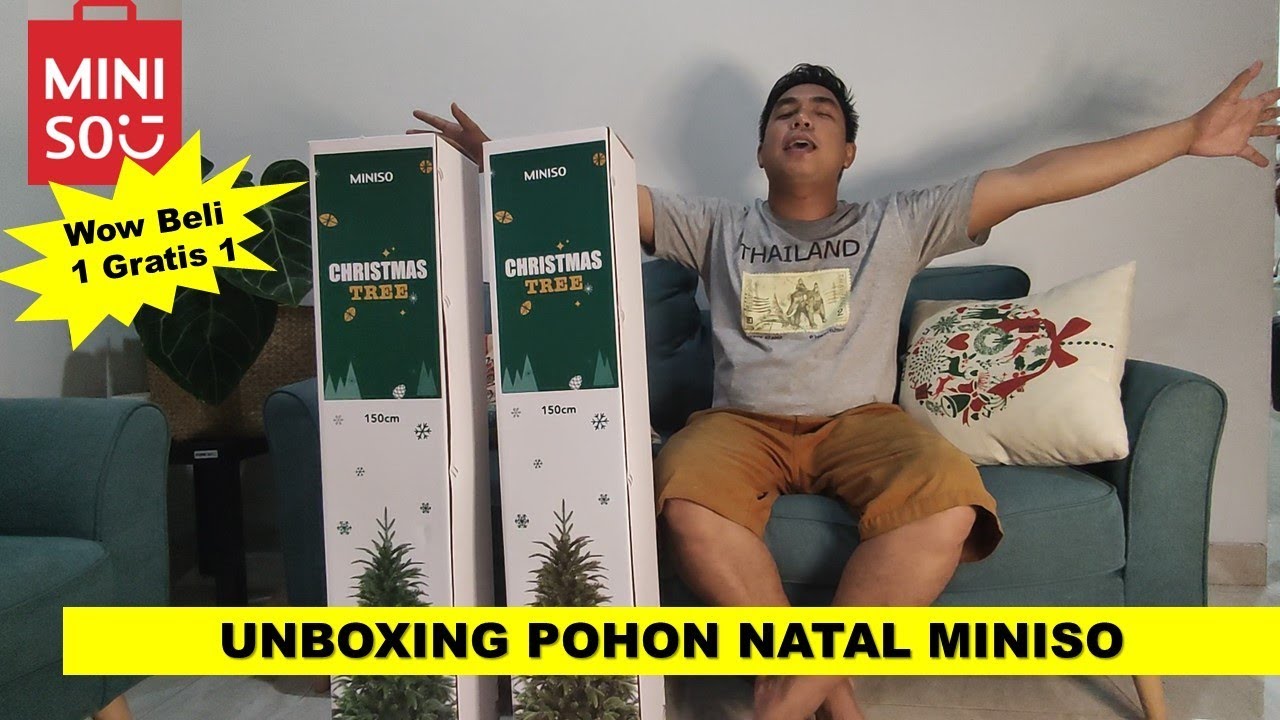 unboxing miniso Christmas tree #diskongede #diskon #miniso #christmas ...
