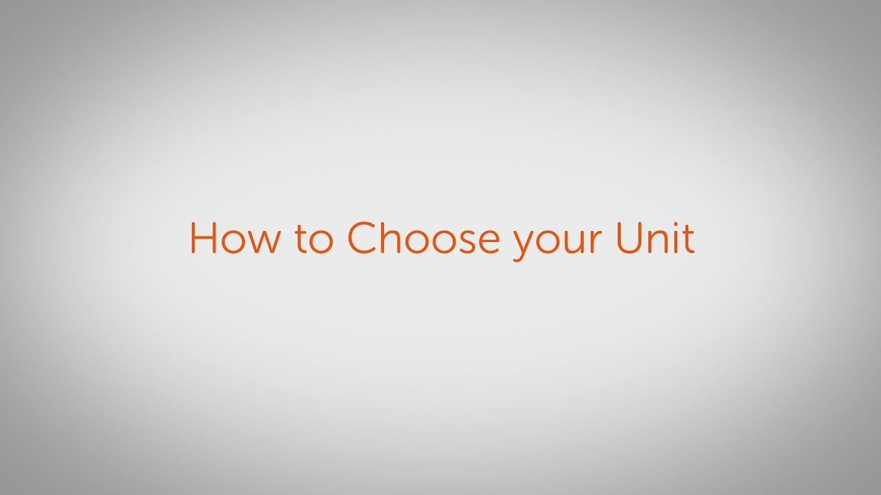 AHHA - How to Choose your Unit - YouTube