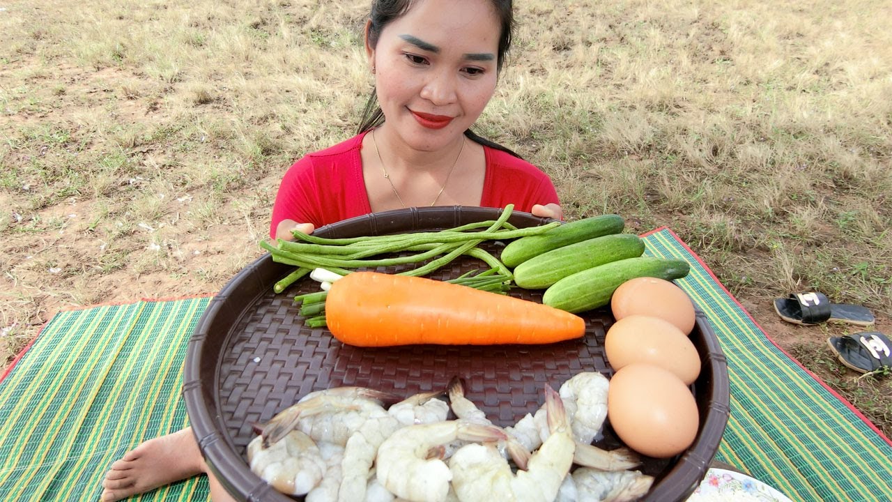 How To YaYa Cooking Rice With Shrimp Recipe - Skill Cooking Food - YouTube