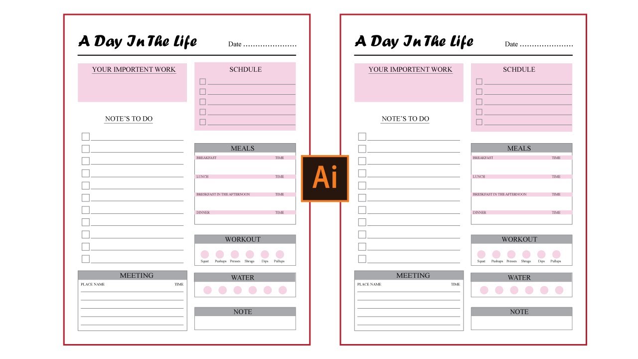 How To Make Note Book Inside Design Create Note Book In Illustrator Cc How To Make Note Book Inside Design Create Note Book In Illustrator Cc