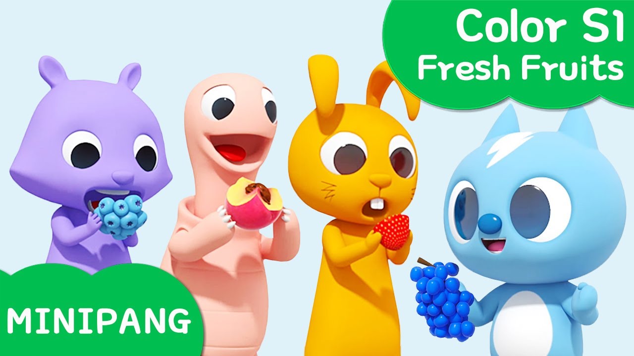 Learn colors with MINIPANG | Color S1 | 🍎Fresh Fruits | MINIPANG TV 3D ...