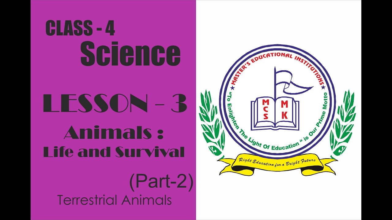 CLASS-4 : Science, LESSON-3- Animals: Life and Survival (PART-2 ...