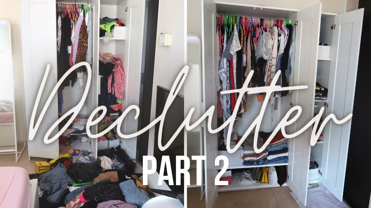 Decluttering My House Part 2 | Wardrobe - YouTube