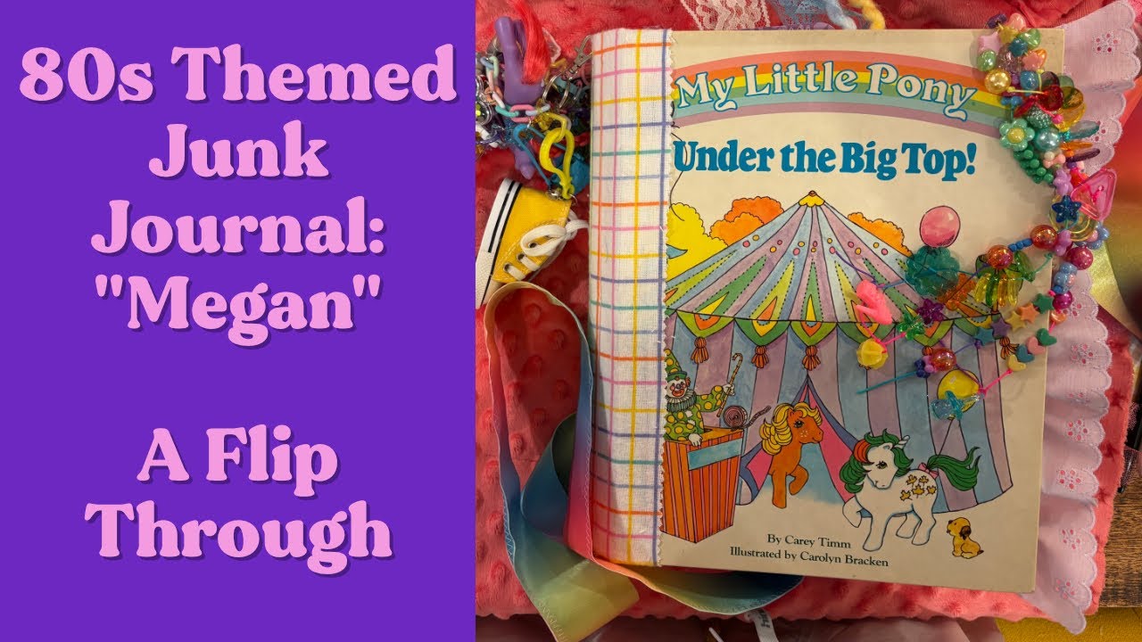 80s Themed Junk Journal: "Megan" (A Flip Through) (*SOLD*) - YouTube