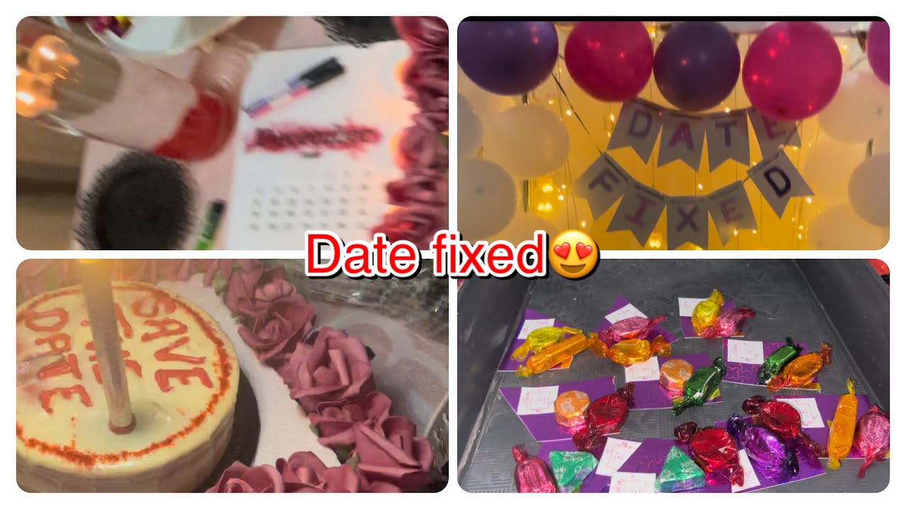 Wedding date fixing rasam | calendar date fix ka kharab ho gaya😨| - YouTube