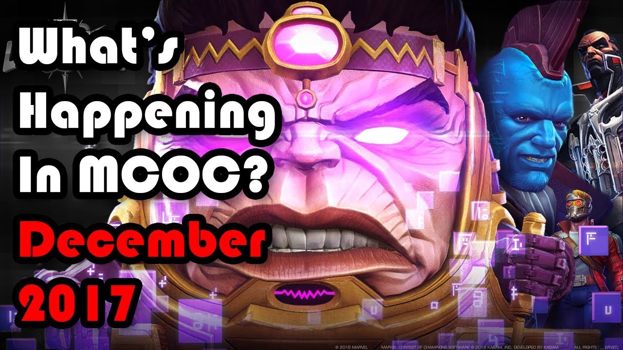 MCOC Up To Date: Dec. 2017: MODOK, New 5* Additions, December Arenas ...