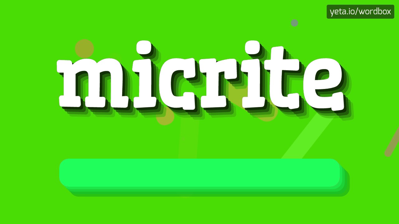 MICRITE - HOW TO PRONOUNCE IT!? - YouTube