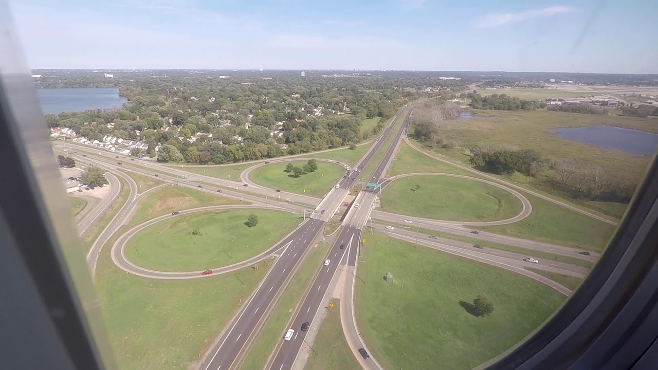 【Go Pro】 Incredible View Landing in Minneapolis St.Paul International ...