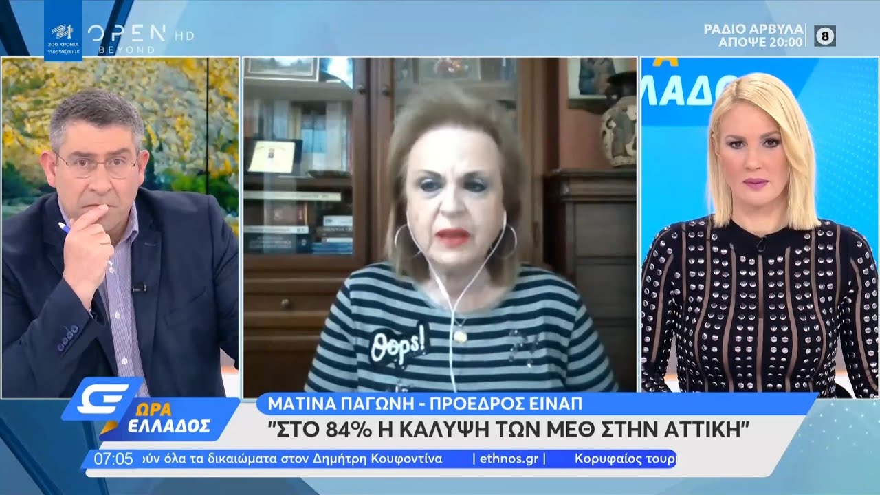 Ματίνα Παγώνη: Δεν έχει νόημα αυτού του είδους το lockdown | Ώρα ...