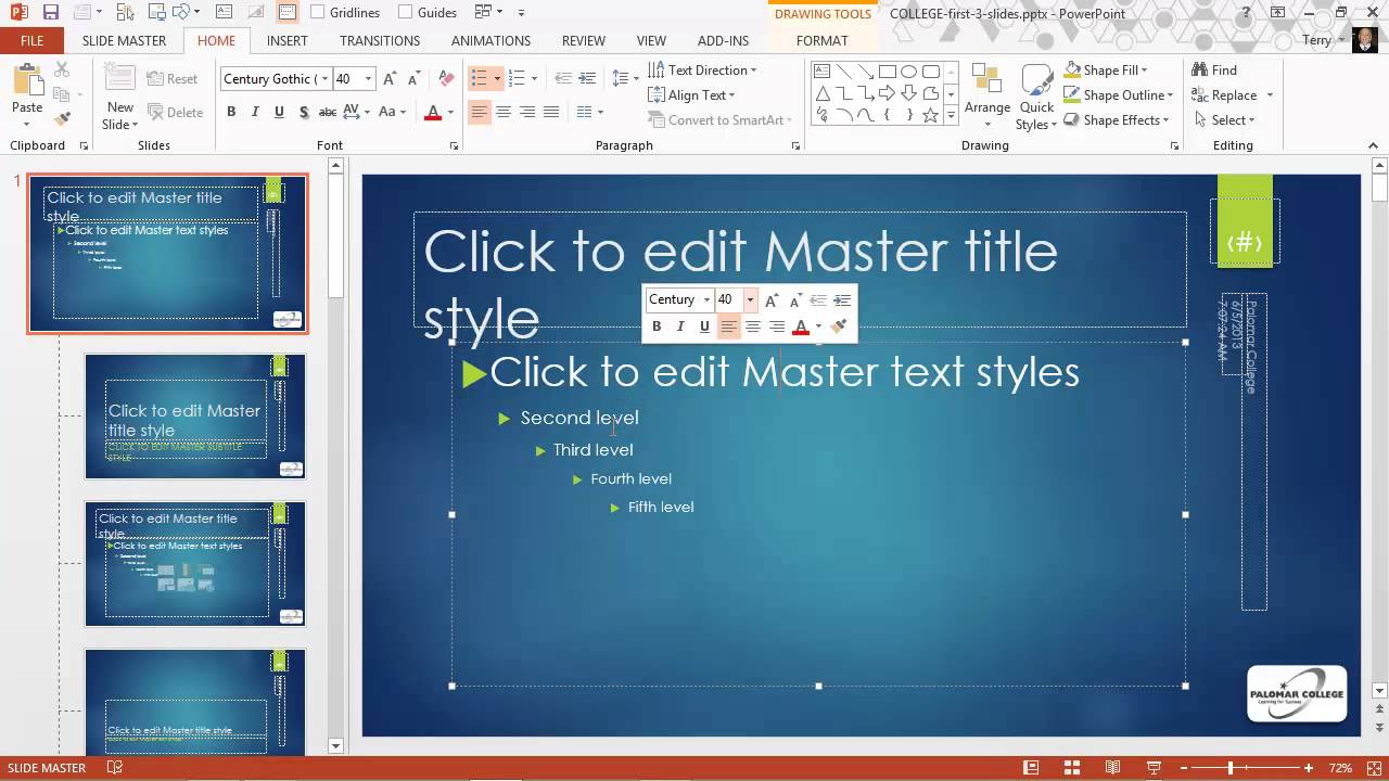 Font Basics in PowerPoint 2013 - YouTube