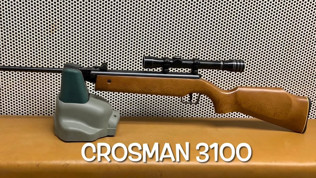 Crosman model 3100 177 pellet rifle first shots at the range - YouTube