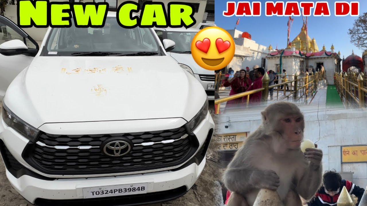 After purchasing a new car Toyota hyCross we go to Shri Naina Devi JI 😍 ...