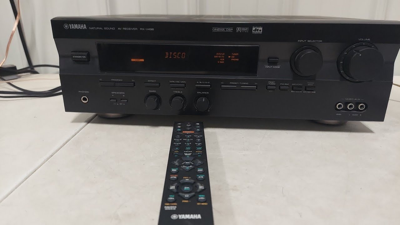 Yamaha RX 496 2 Channel 150 Watt Receiver - YouTube