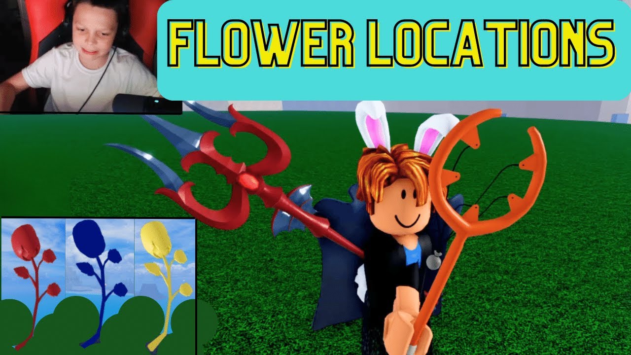 All Flower Locations to get Race V2 - Blox Fruits - YouTube