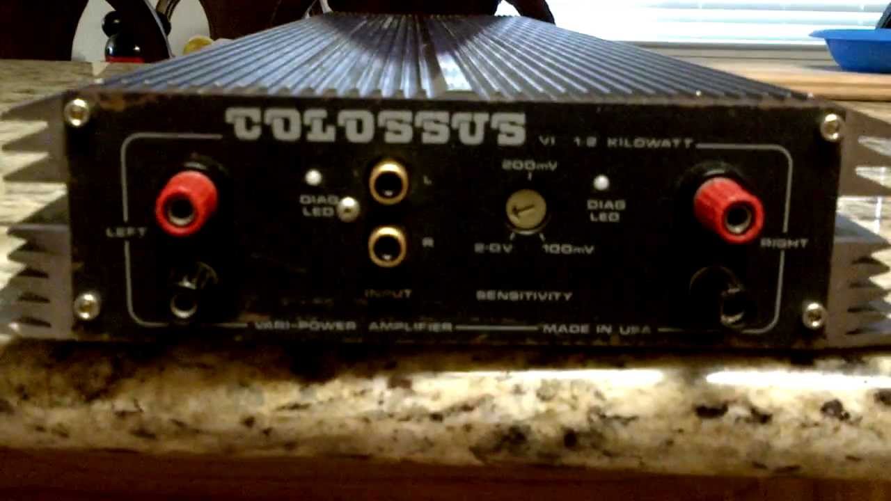 Hifonics colossus vi for Sale - YouTube