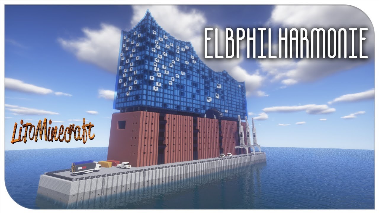 Minecraft Timelapse - Elbphilharmonie (Hamburg) [+Download] - YouTube