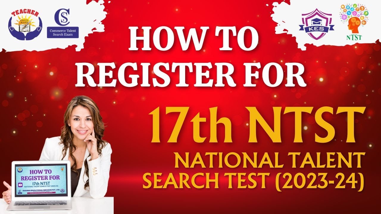 How to Register for 17th National Talent Search Test NTST 2023 24 - YouTube