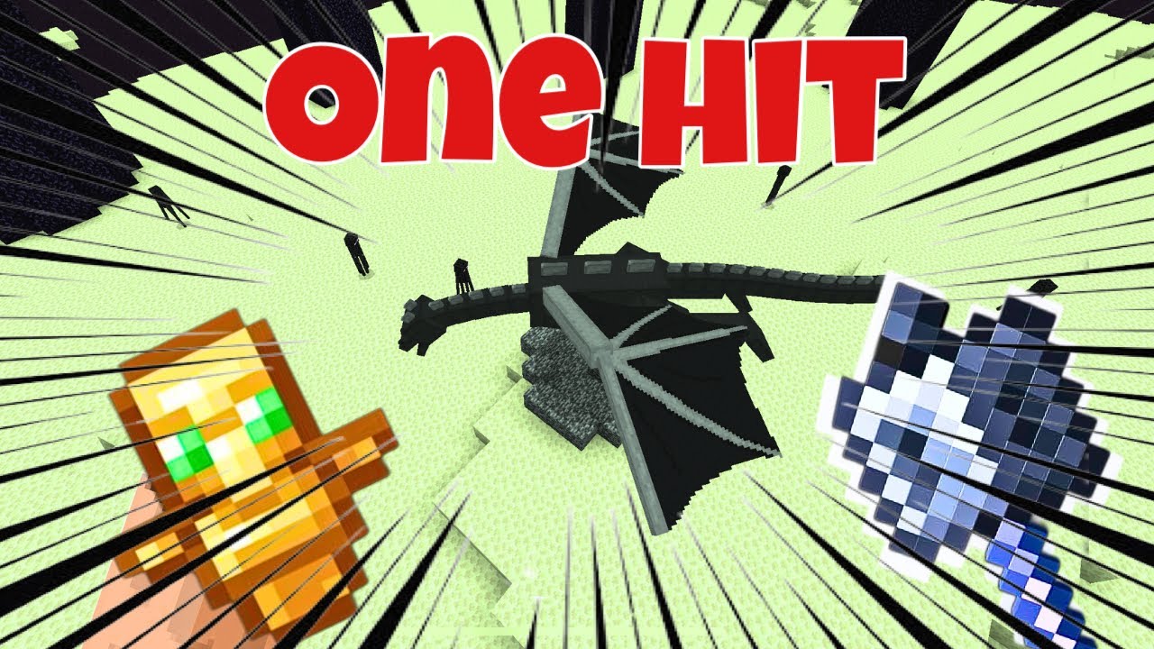 One hitting every bosses in @minecraft - YouTube