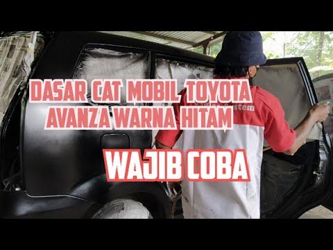 cara cat dasar mobil Toyota Avanza warna hitam - YouTube