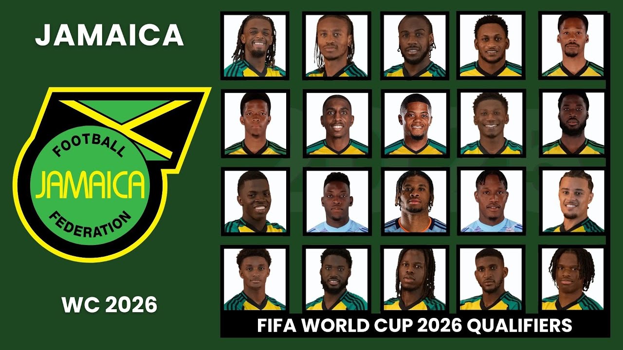 JAMAICA NATIONAL TEAM OFFICIAL SQUAD, For Fifa world Cup Qualifiers ...