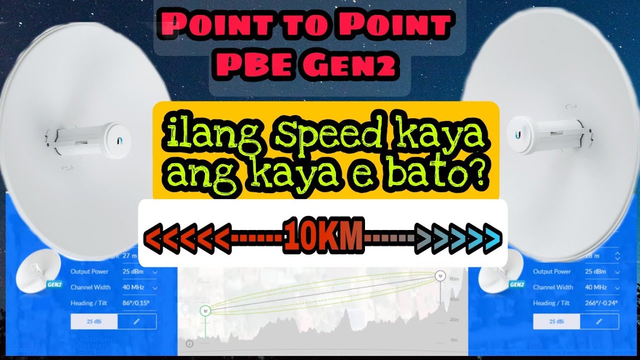 UBIQUITI POWERBEAM 5AC GEN2 10KM POINT TO POINT| Ilang Speed ang kaya e ...