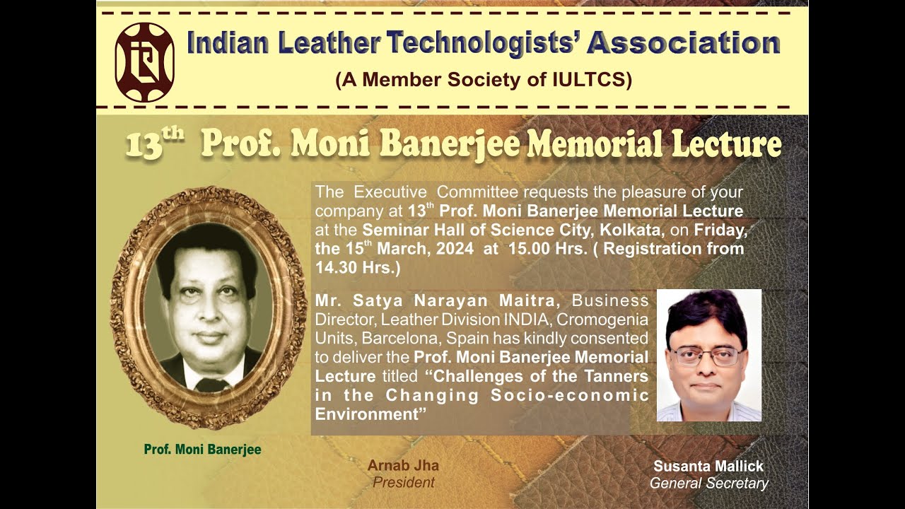 13th Prof. Moni Banerjee Memorial Lecture - YouTube