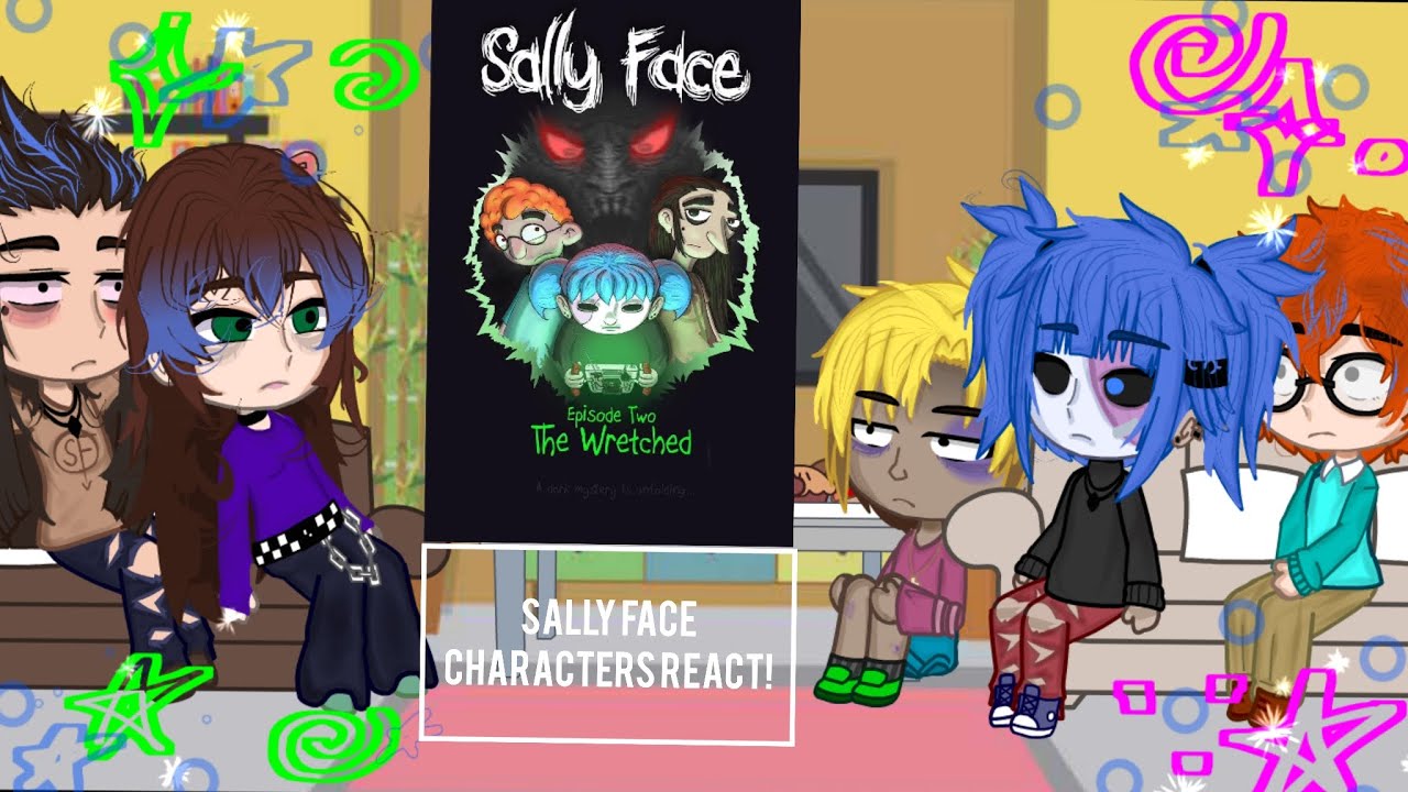 Sally Face characters react to themselves+the future! |Gacha club ...