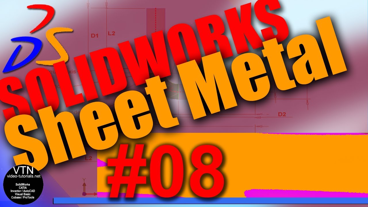 SOLIDWORKS Sheet Metal 08 ( Trim Side Bend & Offset ) Tutorial - YouTube