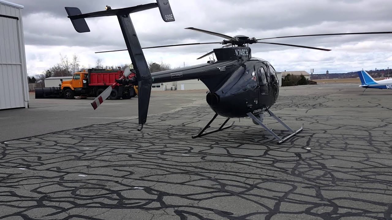 Hughes/MD 500 startup - YouTube