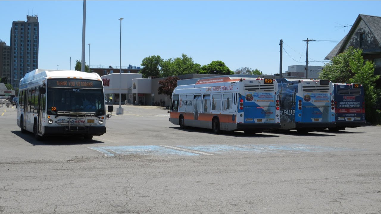 NFTA METRO RIDE | ROUTE 52A | FULL ROUTE | BUS 1812 - 2018 NOVABUS LFS ...