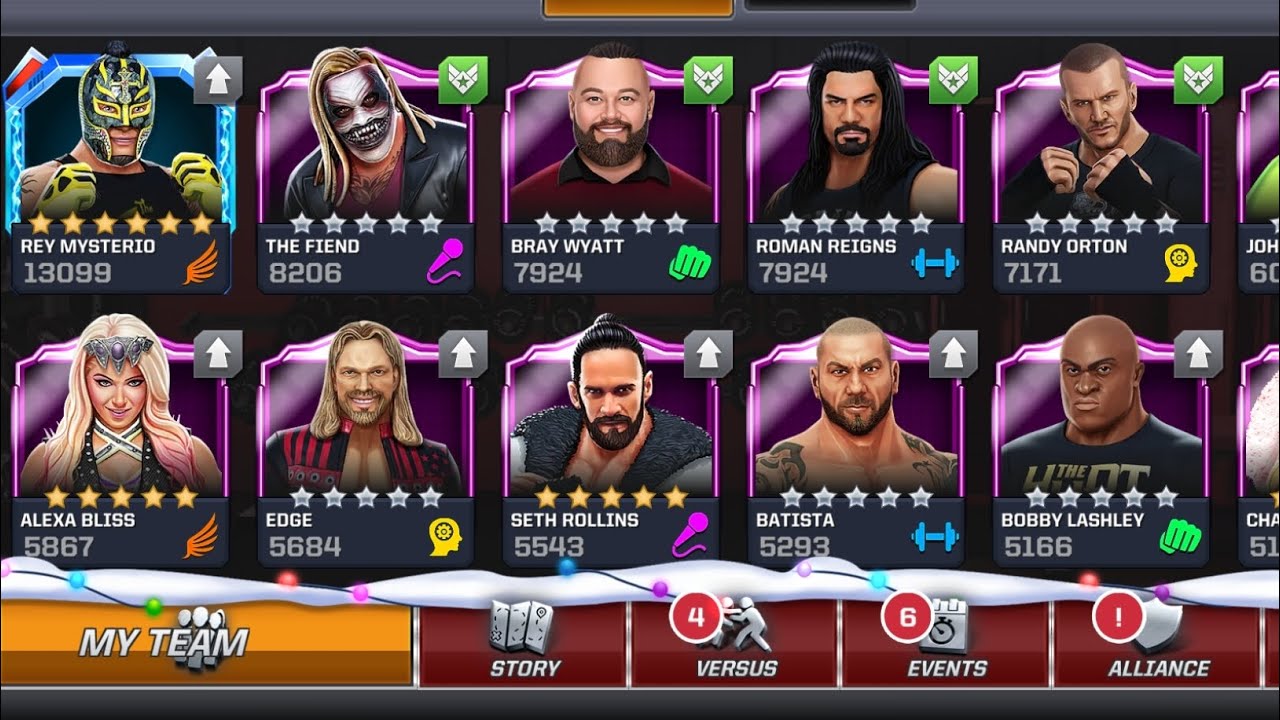 My Roster #6 and PRF PICS | WWE Mayhem - YouTube