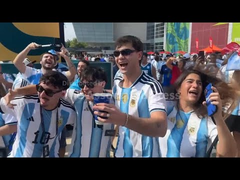 Argentina fans react after Messi sets World Cup scoring record