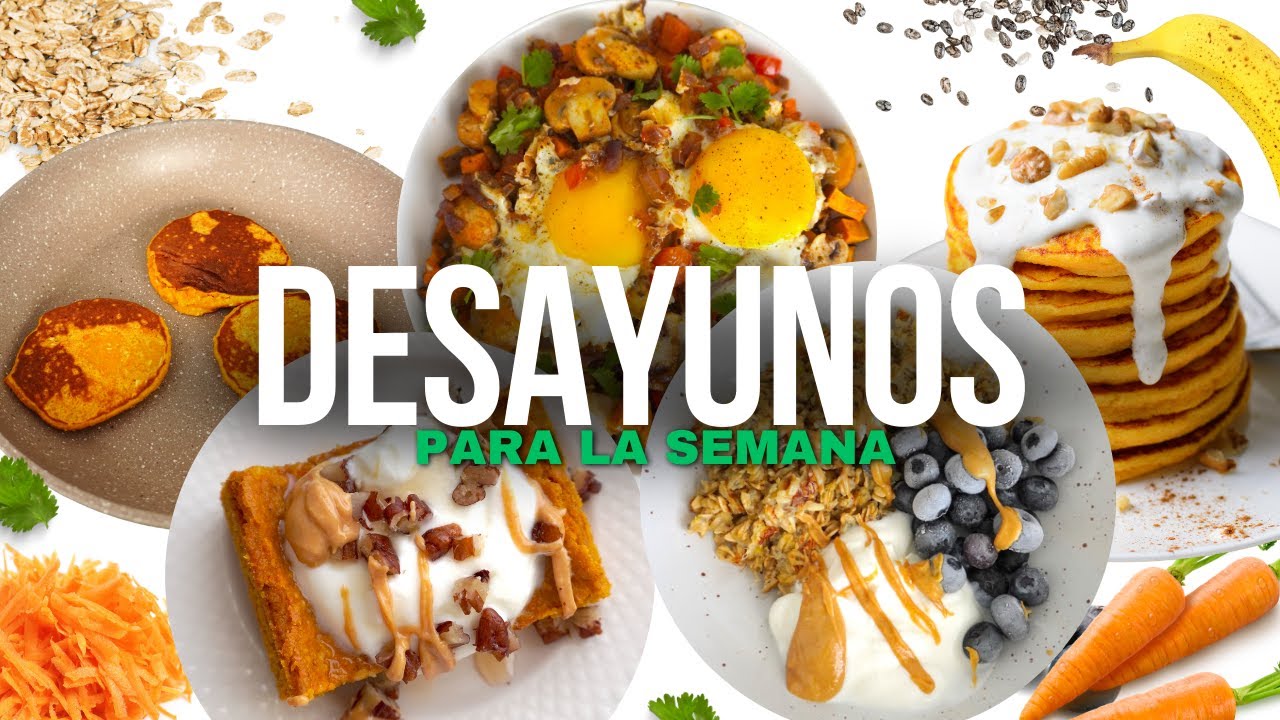 Desayunos para la Semana | #saludable y #delicioso 🥞 - YouTube