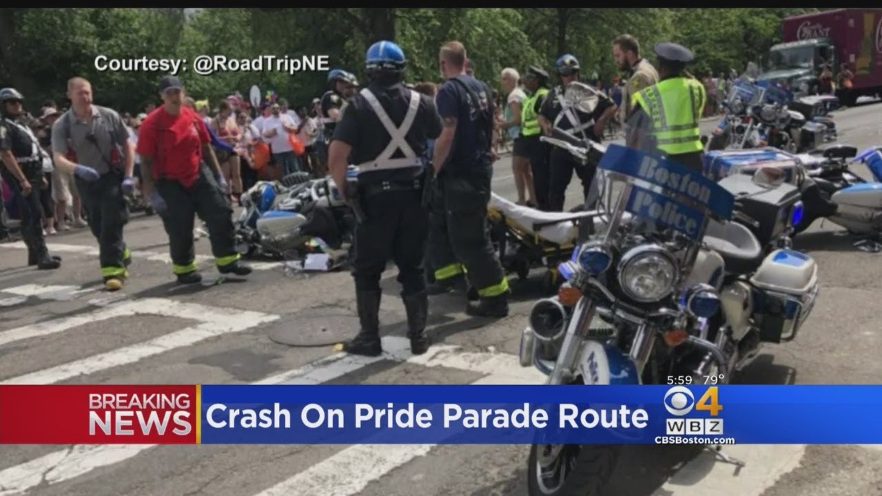 2 Boston Police Officers, Woman Hurt In Crash On Pride Parade Route ...
