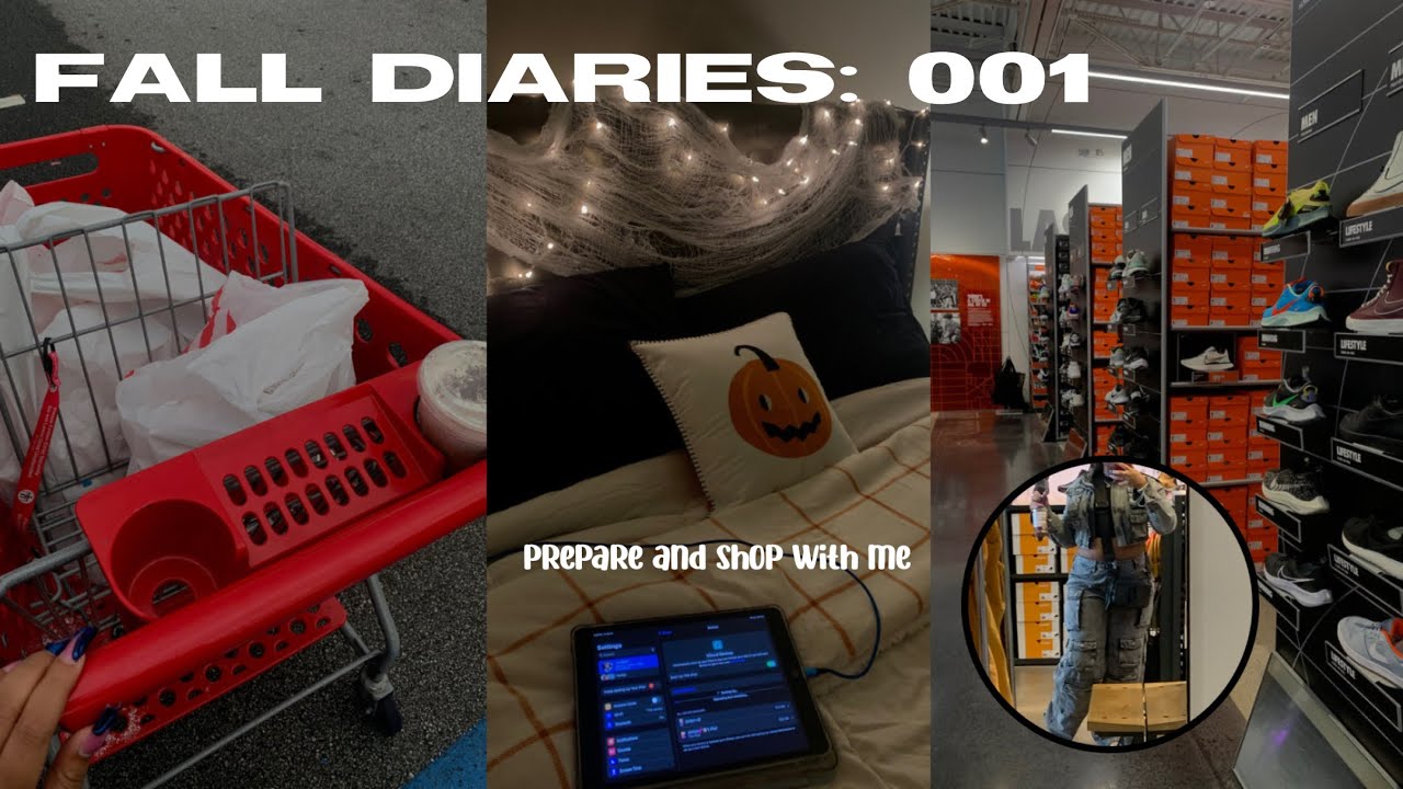 fall diaries 001: mini fall clothes haul, fall decorations, etc. - YouTube