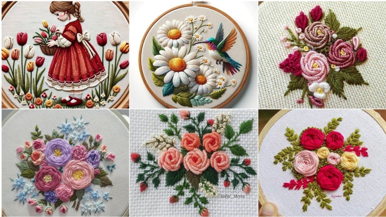 Hand Work Embroidery New Design2024| Work By Hand Embroidery ...