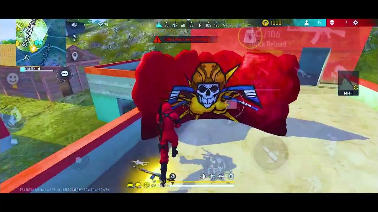 1 vs 4 Free Fire Full Gameplay 4K - YouTube