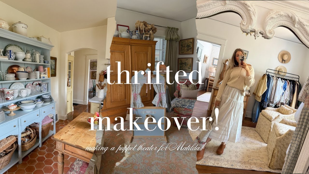 Thrifted Makeover!! Custom Puppet Theatre for Matilda - YouTube