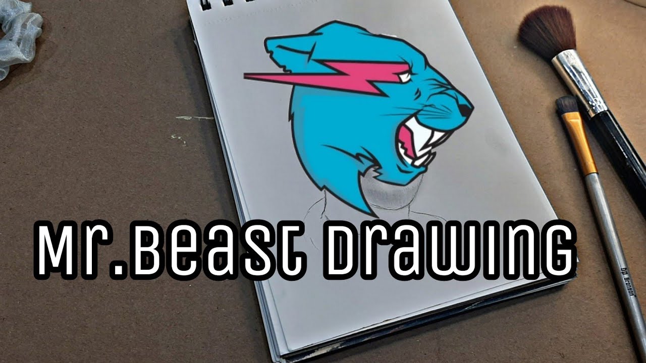 How to Draw Mr. beast/ Mr. beast drawing step by step. 👨‍🔧 #mrbeast # ...