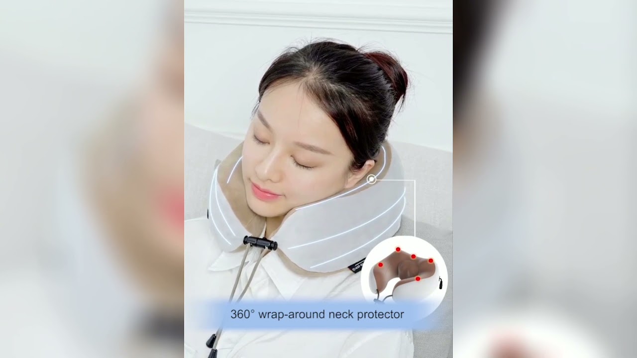 Electric Neck Massager U Shaped Pillow Multifunctional Portable Shoulder Cervical Massager