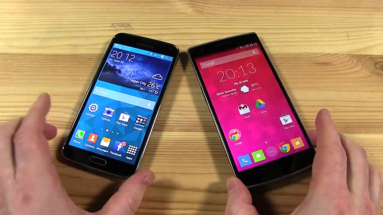 OnePlus One vs Samsung Galaxy S5 Comparison - YouTube