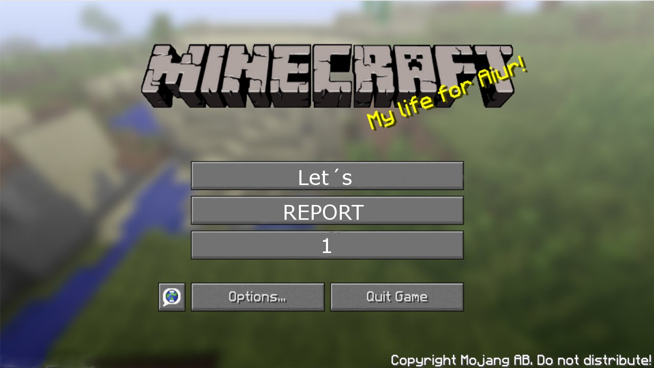 Let´s Report in Minecraft #1 - YouTube