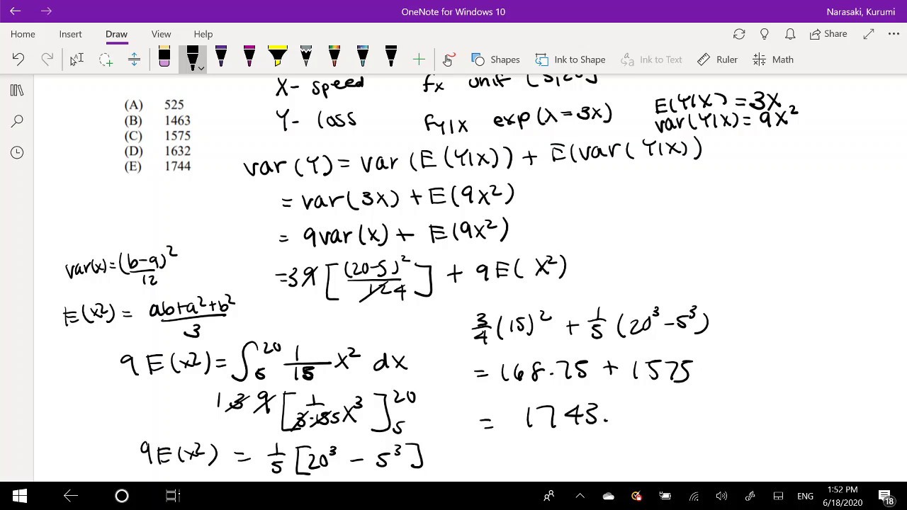 SOA Exam P Question 315 | Law of Total Variance - YouTube