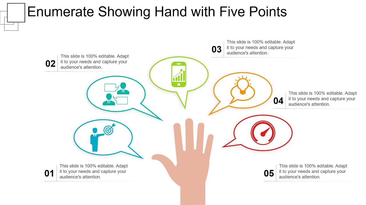 Enumerate Showing Hand PPT PowerPoint Template - YouTube